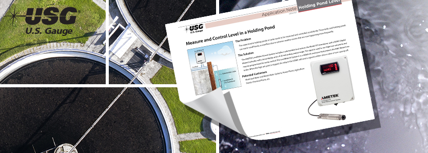 Measure and Control Level in a Holding Pond